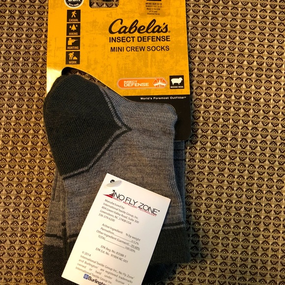 Cabela's | Accessories | Cabelas Merino Wool Crew Socks W Insect ...